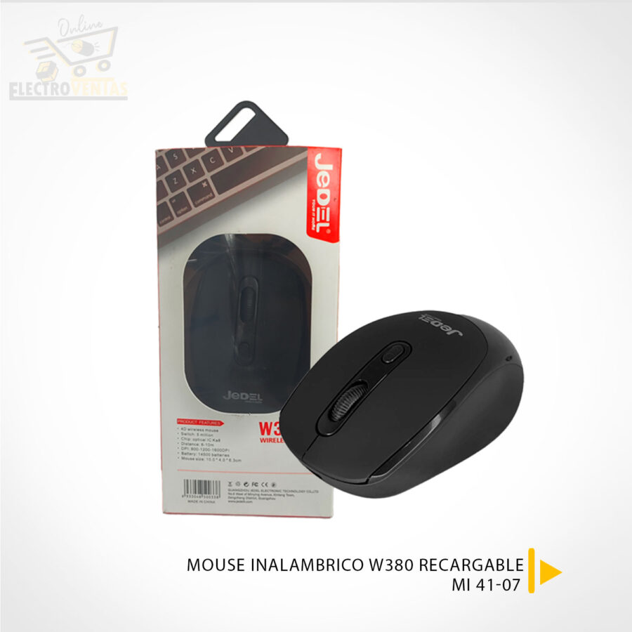(OFERTA) «MI 41-07» MOUSE INALAMBRICO W380 RECARGABLE