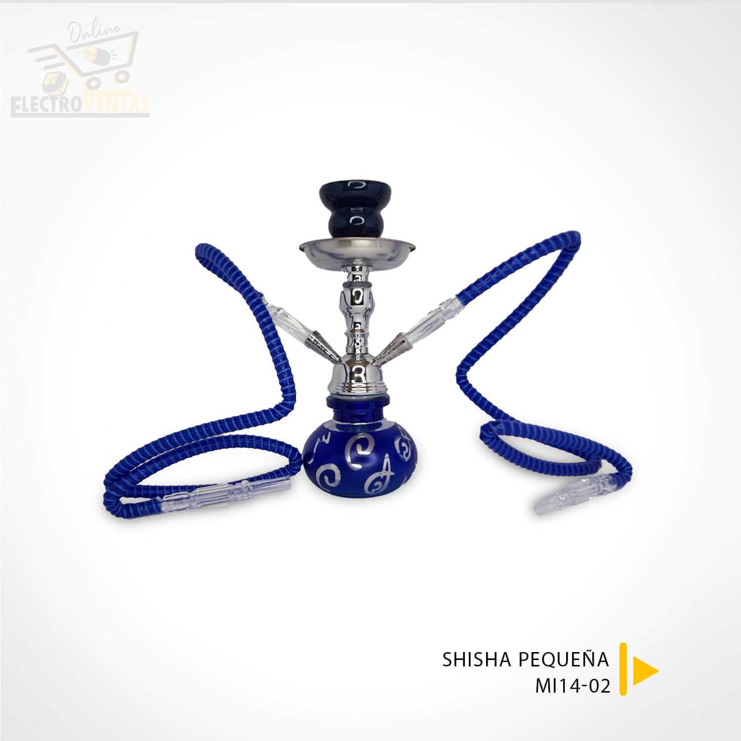 (OFERTA) «MI14-02» SHISHA CAJA PEQUEÑA CON DOS MANGUERAS CF-008