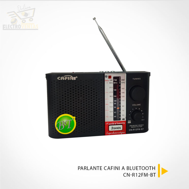 (OFERTA) «CN-R12FM-BT» PARLANTE CAFINI A BLUETOOTH CN-R12FM-BT