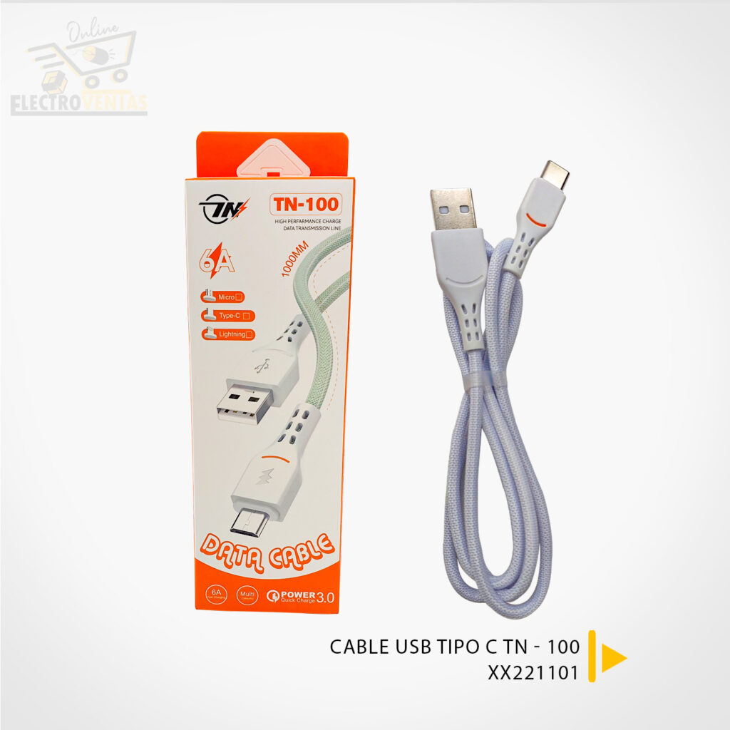 (OFERTA) «XX221101» CABLE USB TIPO C TN-100