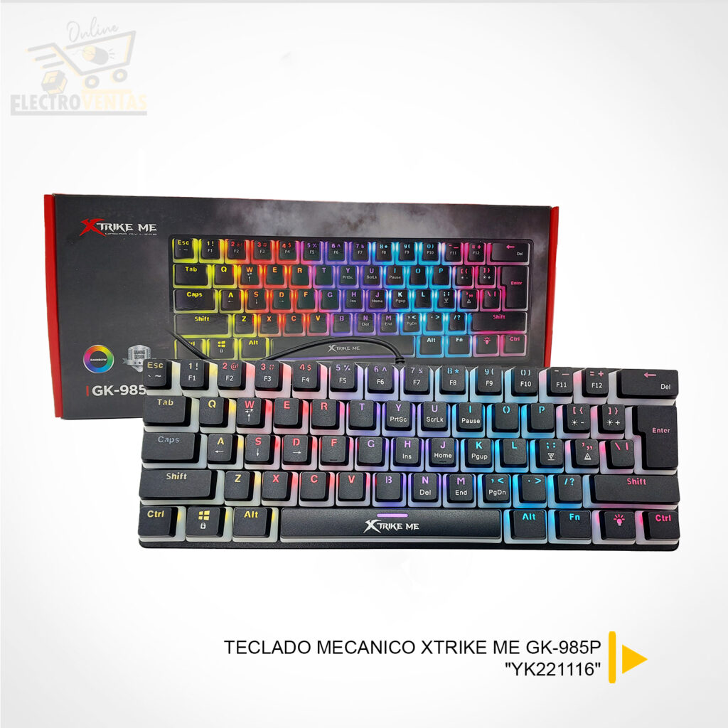 (OFERTA) «YK221224» TECLADO MECANICO XTRIKE ME GK-985P