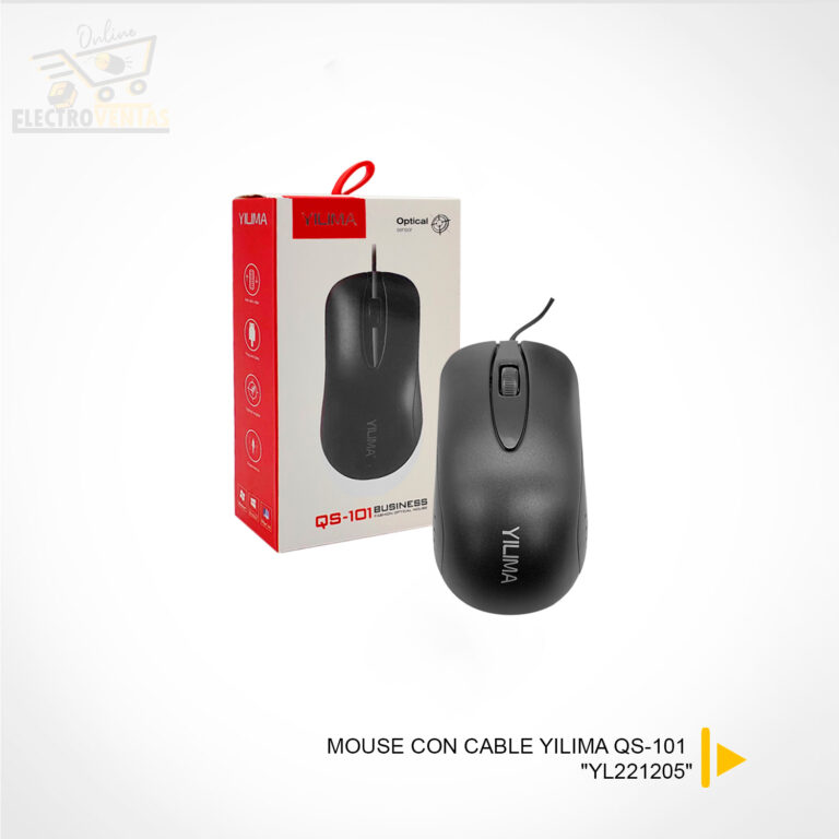 (OFERTA) «YL221205» MOUSE CON CABLE YILIMA QS-101
