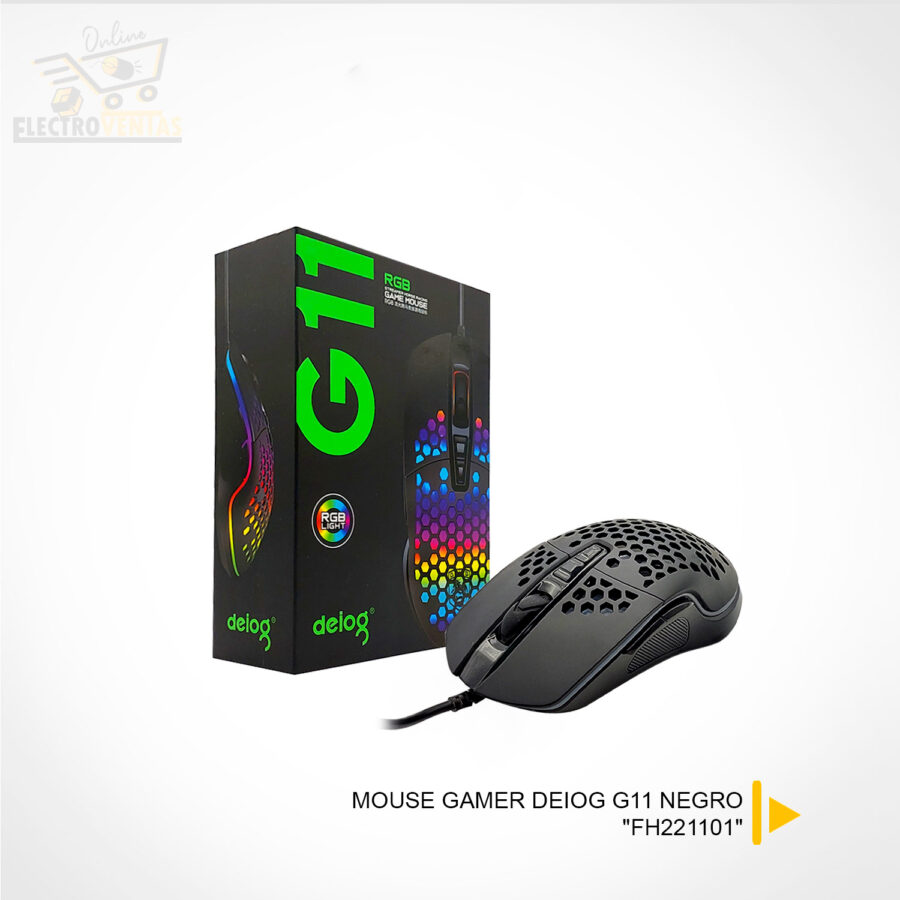 (OFERTA) «FH221101» MOUSE GAMER DEIOG G11 NEGRO