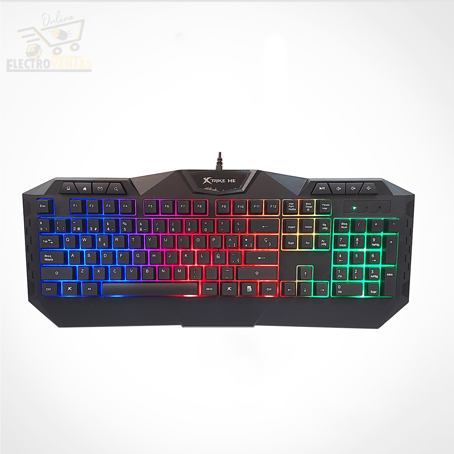 (OFERTA) «YK221227» TECLADO COMBO GAMER 3 EN 1 XTRIKE ME MK-900