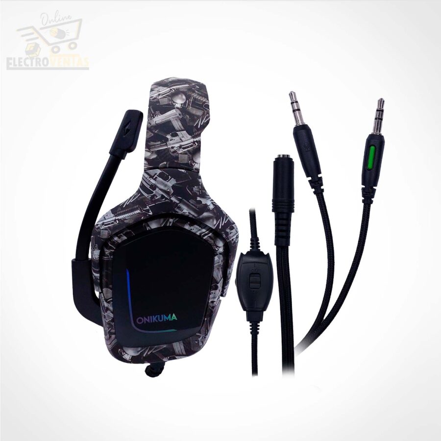(OFERTA) “CI221216” AUDIFONO GAMER ONIKUMA CAMUFLADO K20