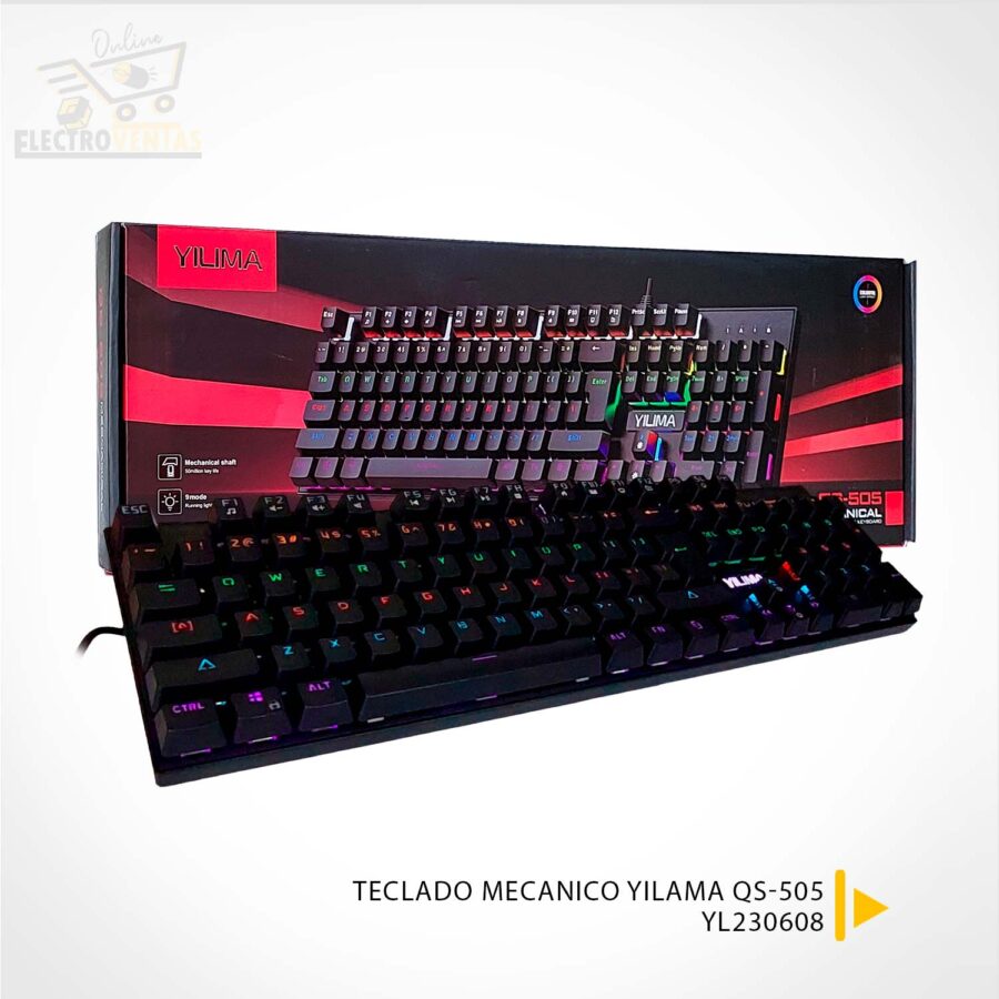 (OFERTA)»YL230608″ TECLADO MECANICO YILIMA QS-505