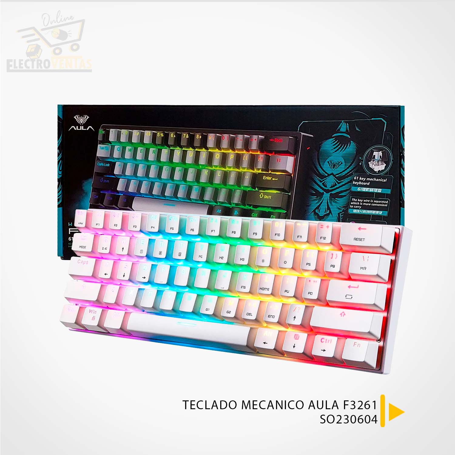 «SO230604» TECLADO MECANICO AULA F3261