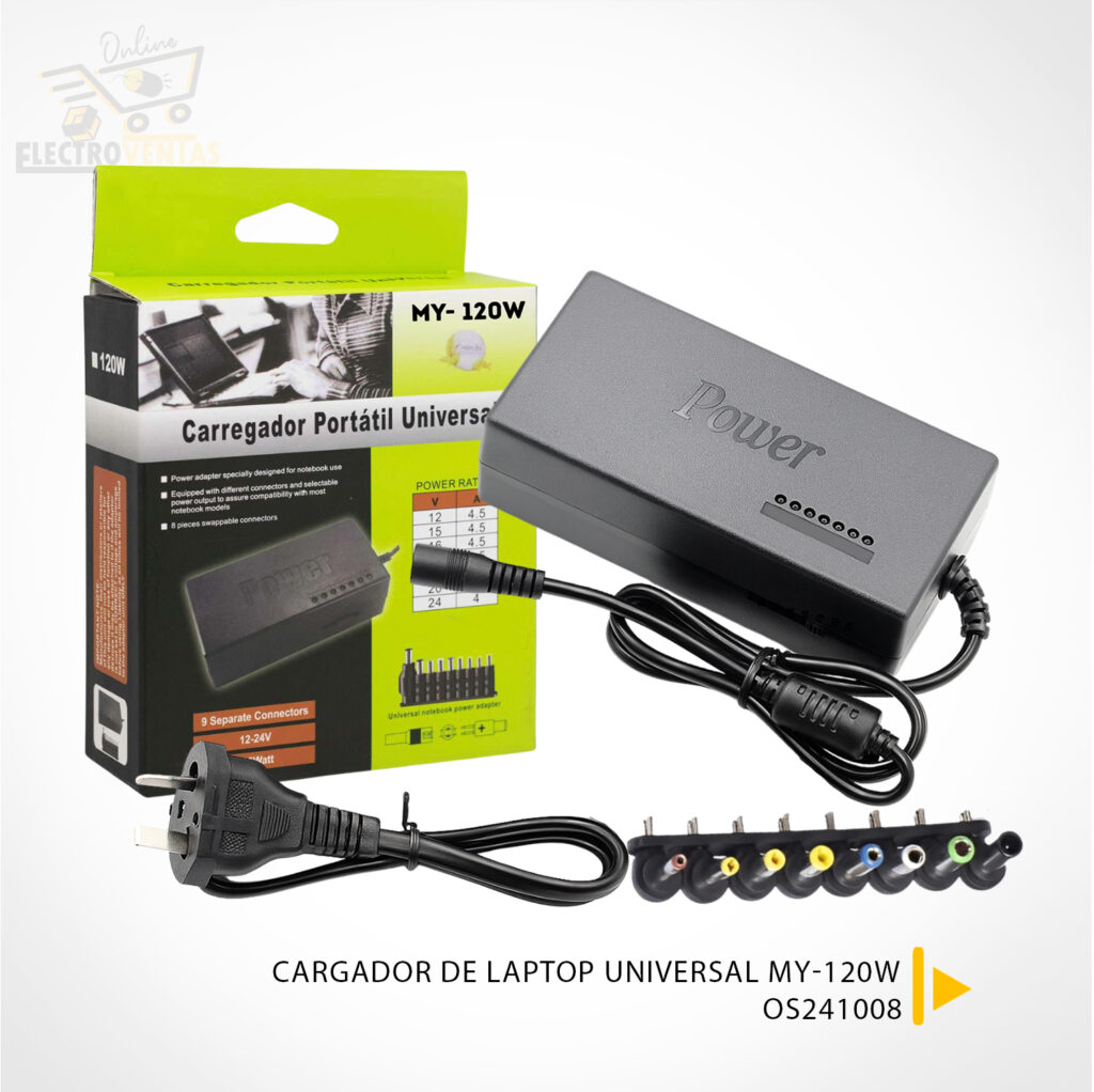 «OS241008» CARGADOR DE LAPTOP UNIVERSAL MY-120W